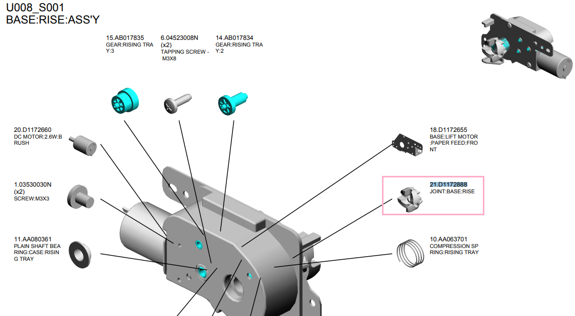 RI D117 2888 Joint base
